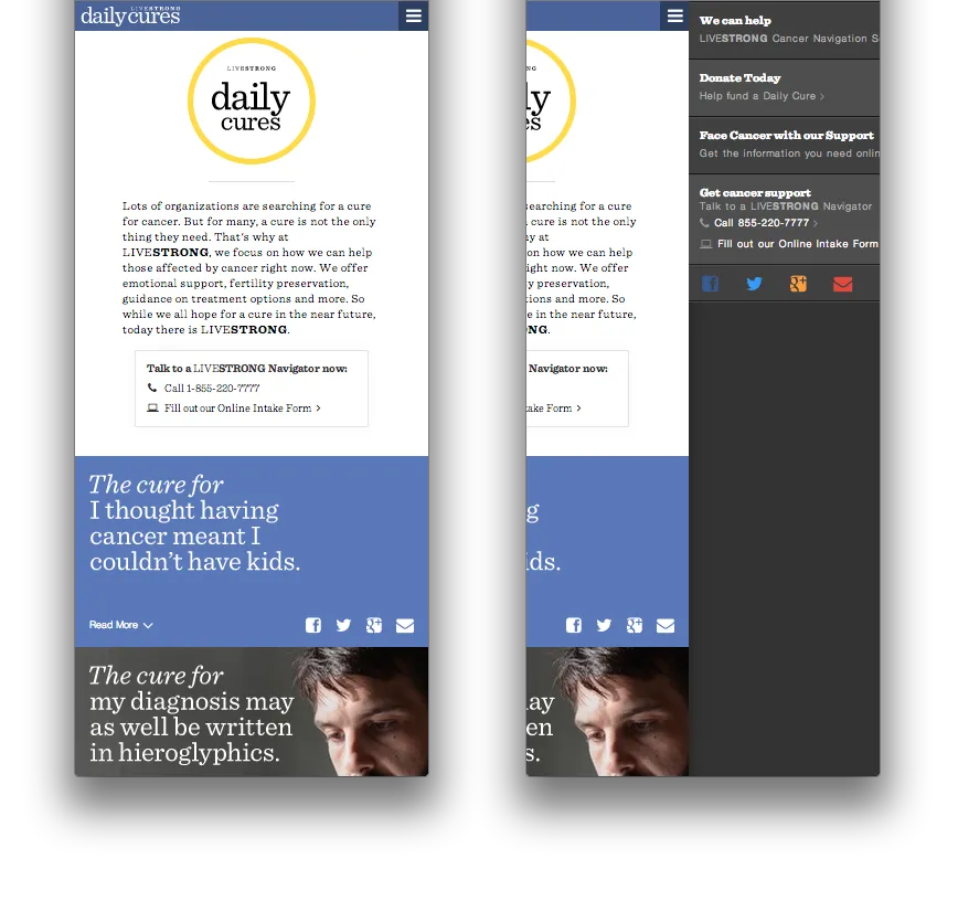 Livestrong Daily Cure Campaign - Jackrabbbit Mobile